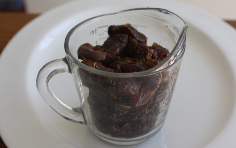 Pack down the dates but not so much that it becomes a solid block of dates.